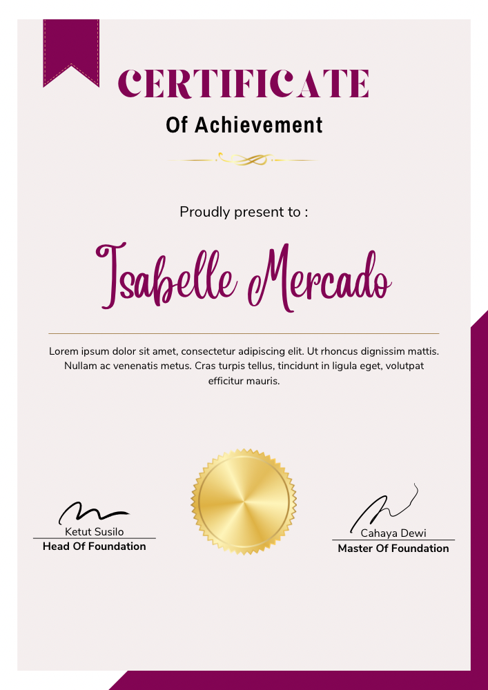 Certificate Design Service - Verified Skills Certification